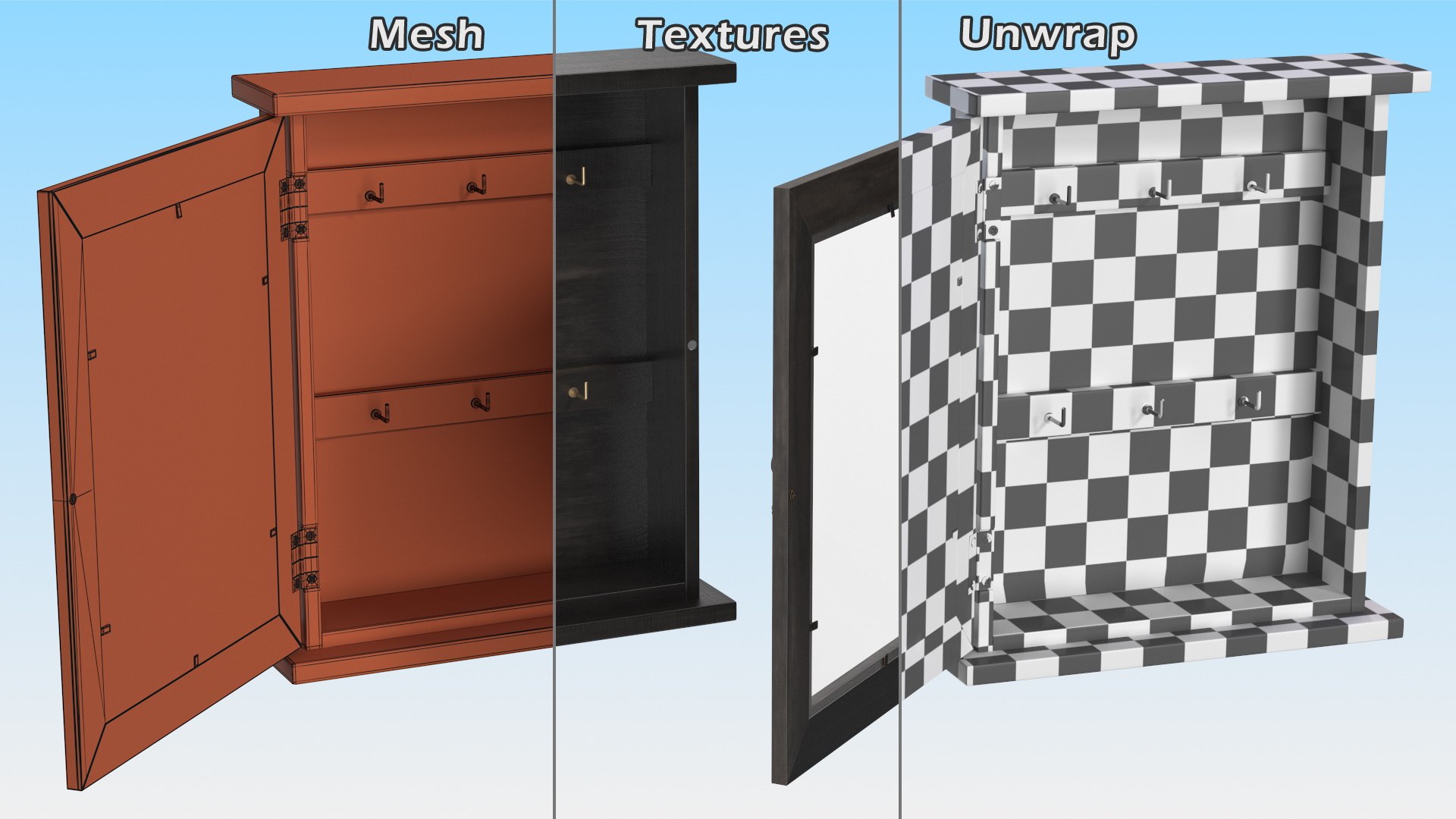 Key Holder Box Open 3D Model - TurboSquid 1817826