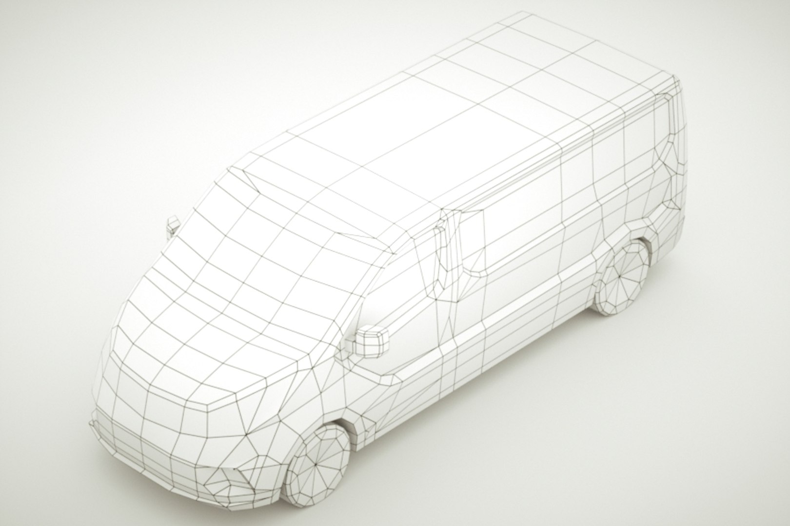 3d Generic Van V4 Color Model