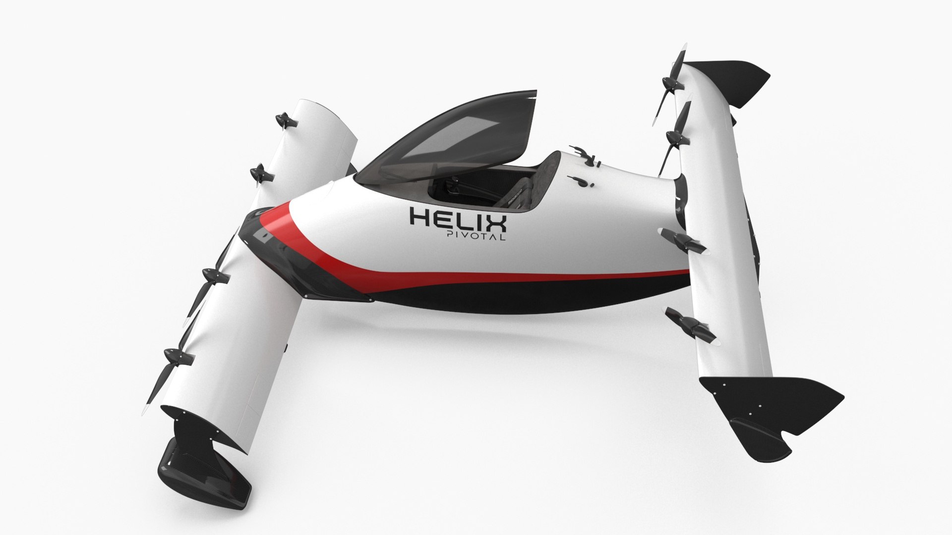 Helix Pivotal Electric VTOL Aircraft Rigged For Maya Model - TurboSquid ...