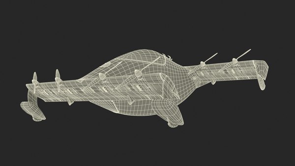 3D модель Электрический самолет вертикального взлета и посадки Helix ...