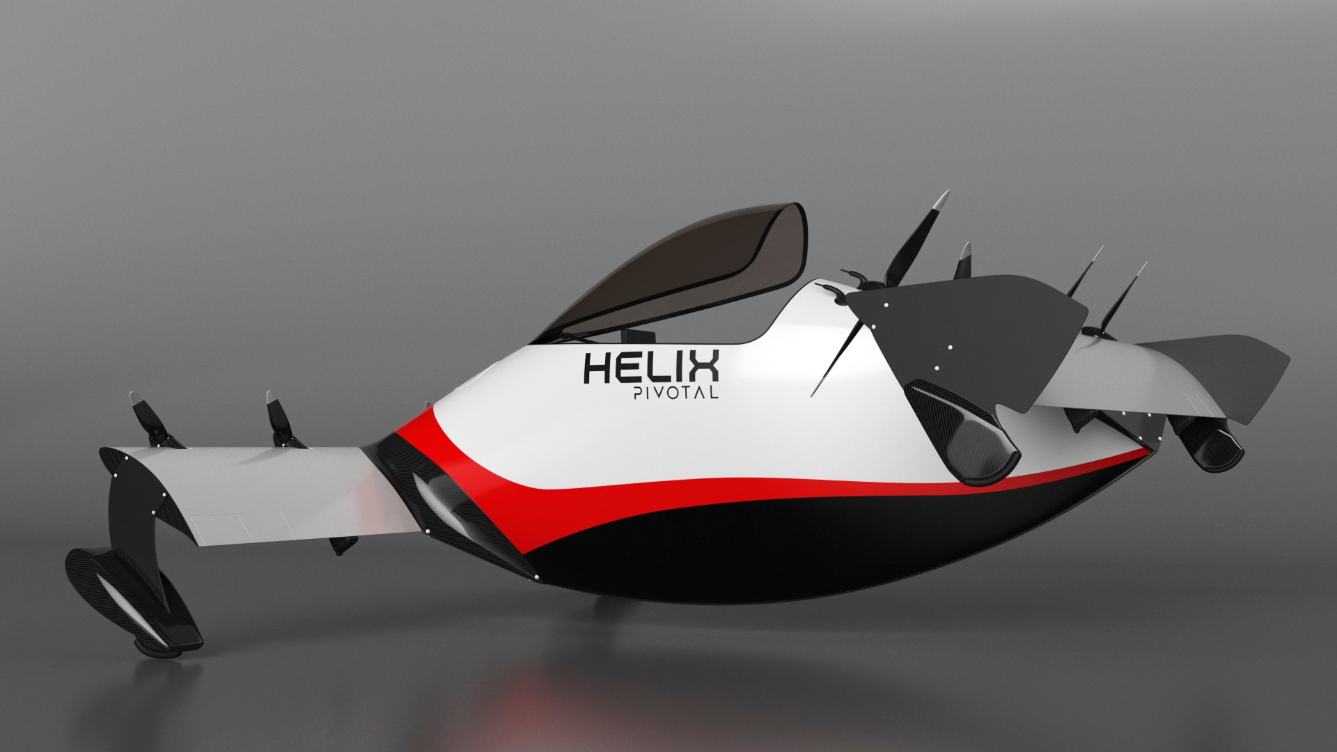 Helix Pivotal Electric VTOL Aircraft Rigged For Maya Model - TurboSquid ...