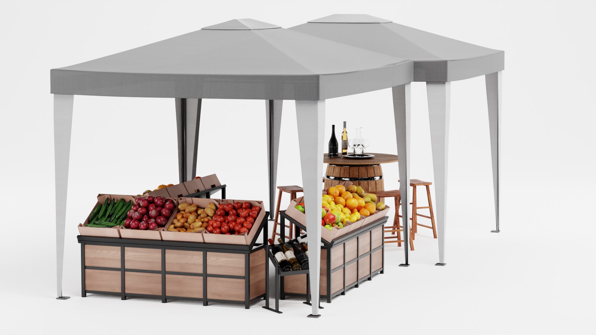 3D Fair Stand 02 Model - TurboSquid 2058738