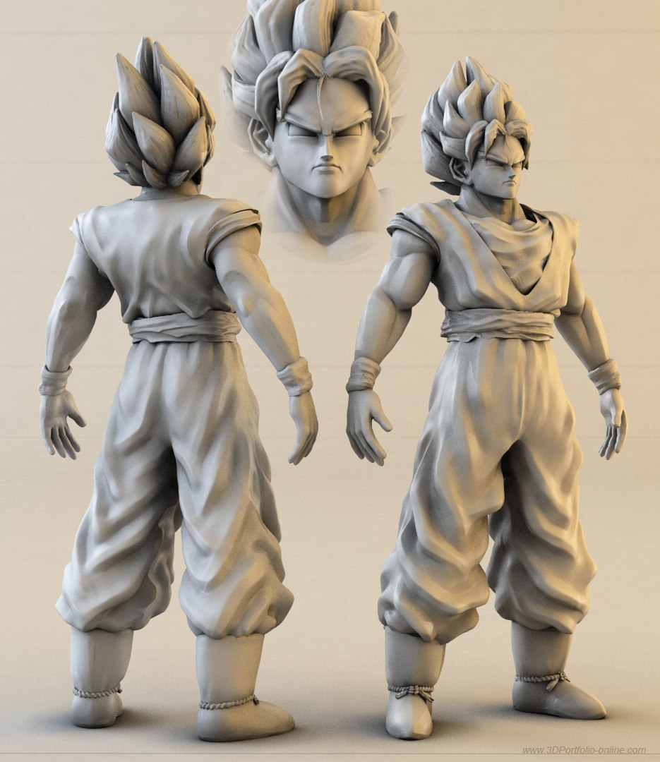 3d Goku Animation Model