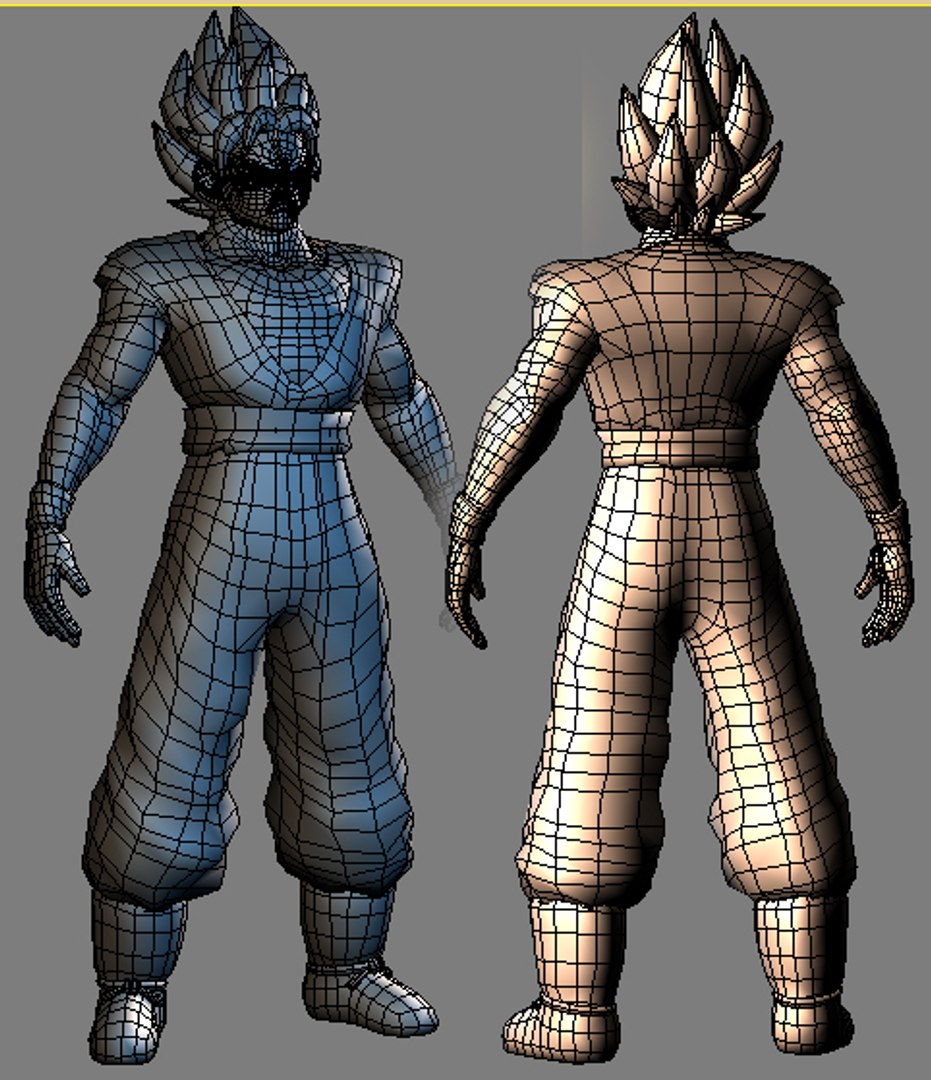 3d Goku Animation Model