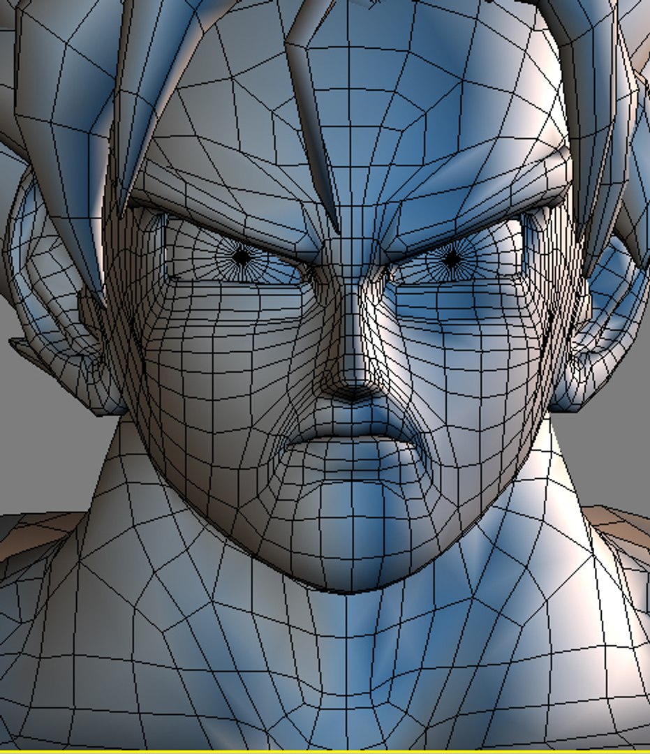 3d Goku Animation Model