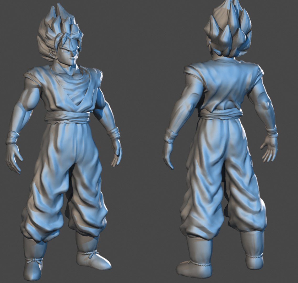 3d Goku Animation Model
