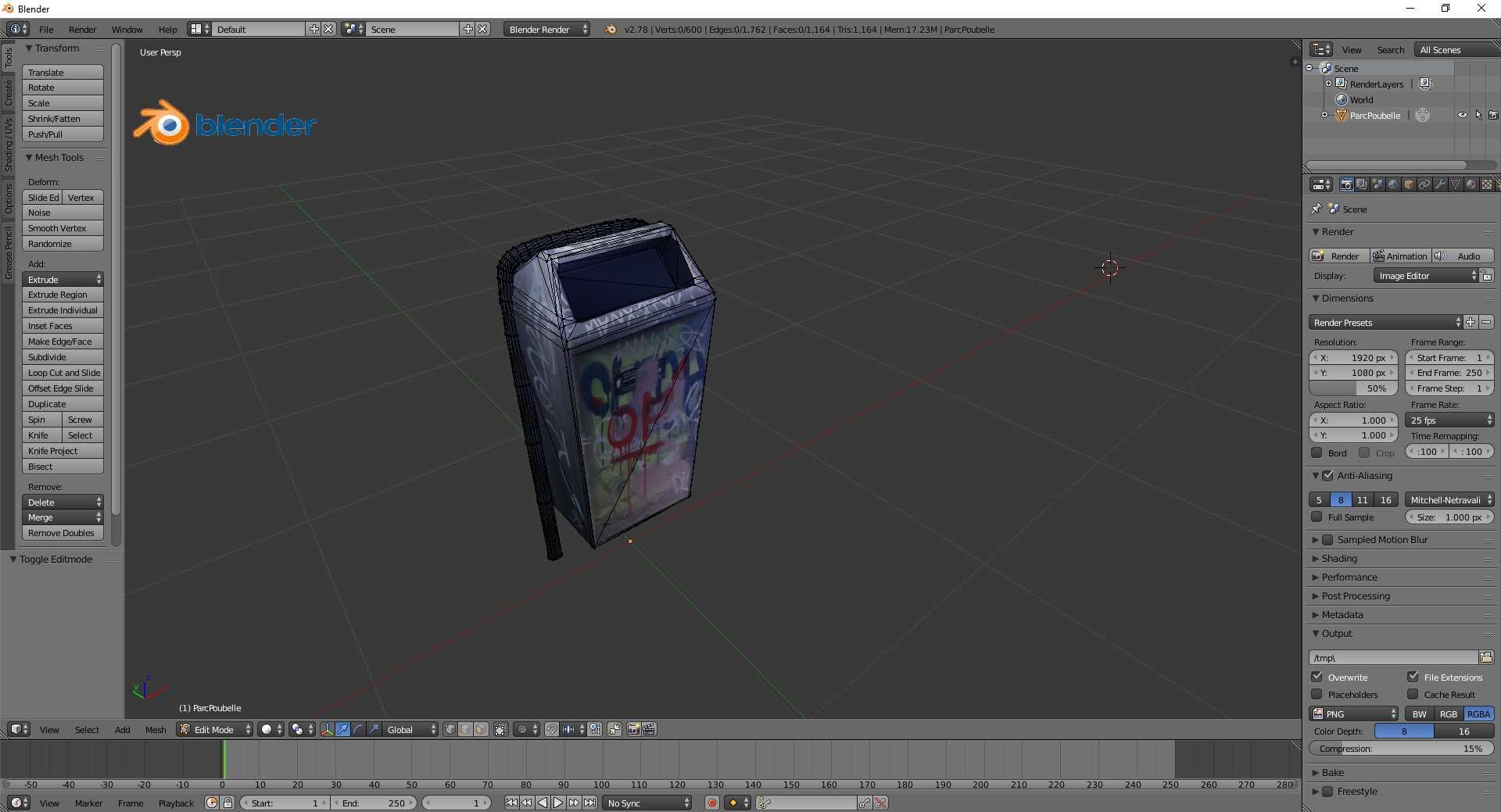 3D Garbage Bin Model - TurboSquid 1201143