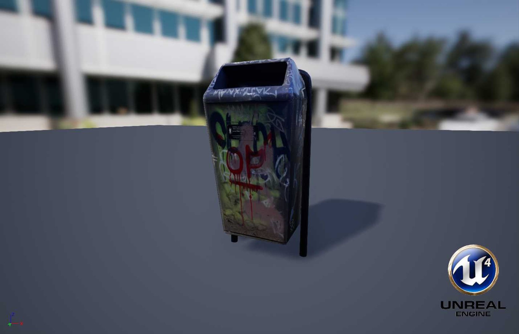3D Garbage Bin Model - TurboSquid 1201143