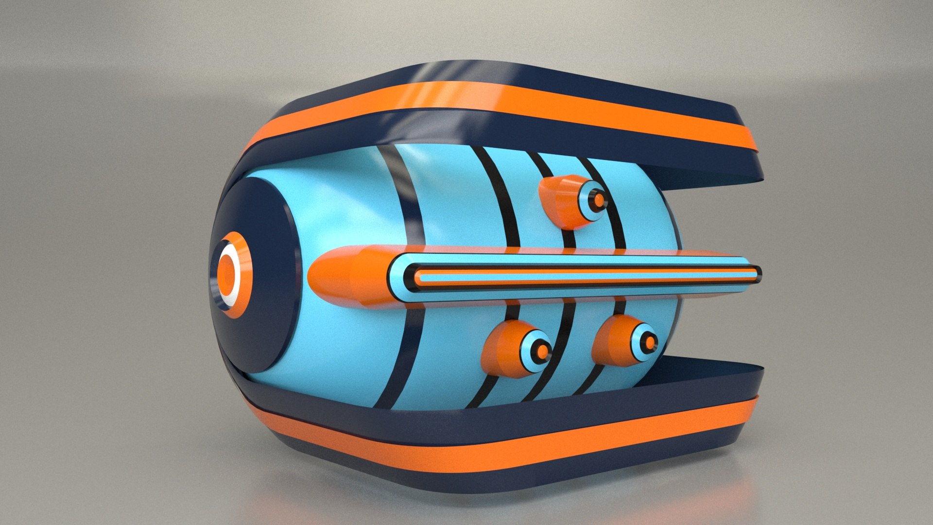 8 Piece Cute Robot Head Model - TurboSquid 1789205