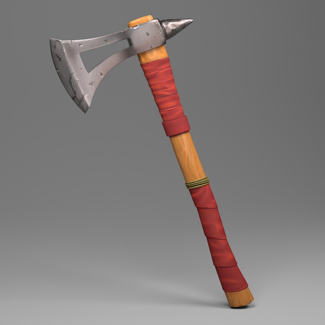 3D Model Stylized Cartoon Axes - TurboSquid 1470331