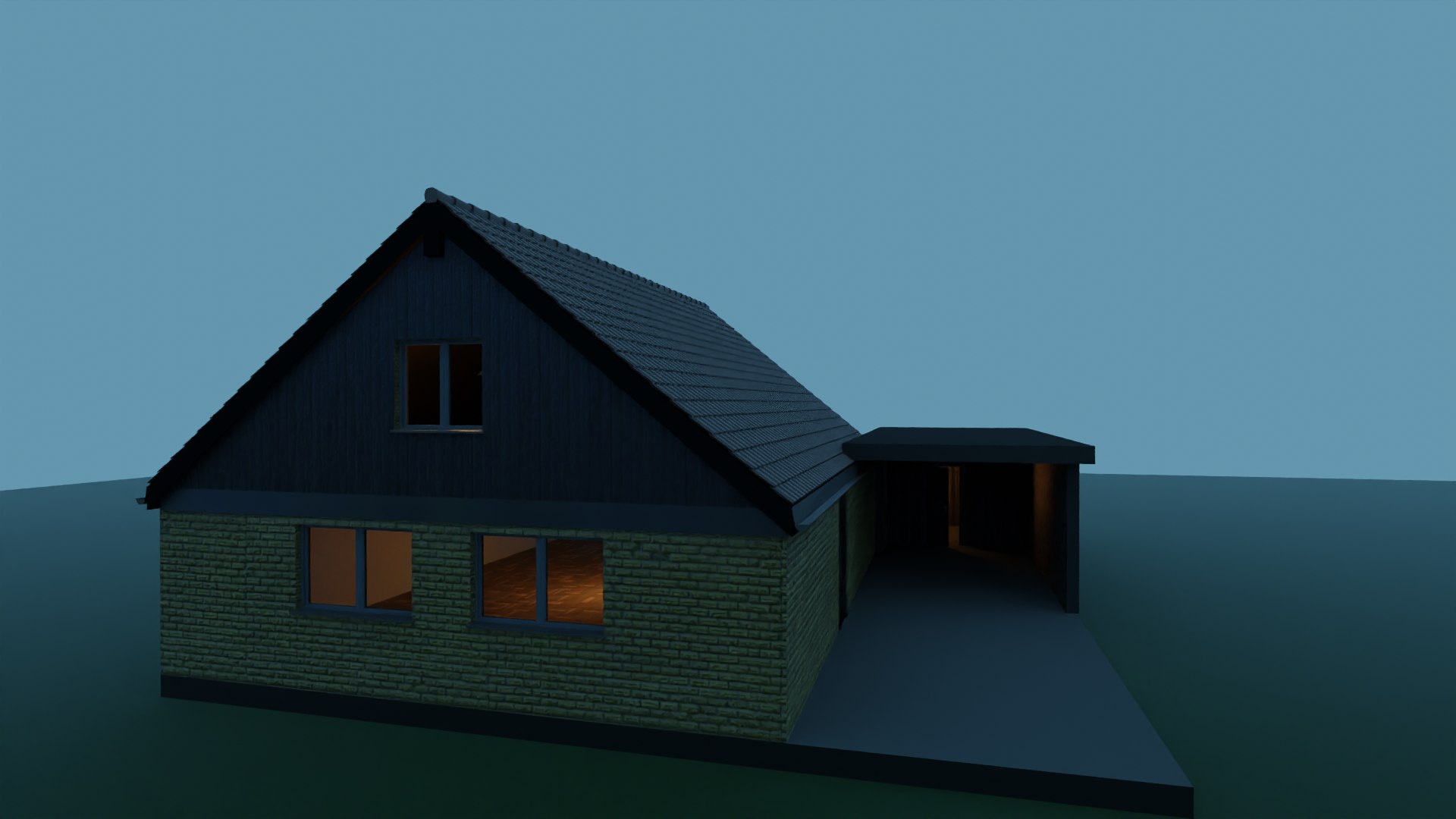 3D Model Swedish 1970s Villa House - TurboSquid 2096255