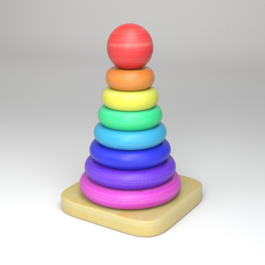 Stacking Rings Toy Model - TurboSquid 1936429