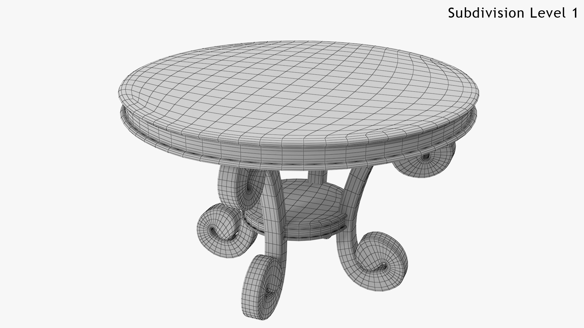 Cartoon Table 3D Model - TurboSquid 2320085