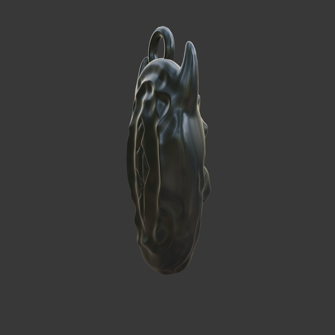 3D Model Cursed Spirit Mask Pendant - TurboSquid 2410694