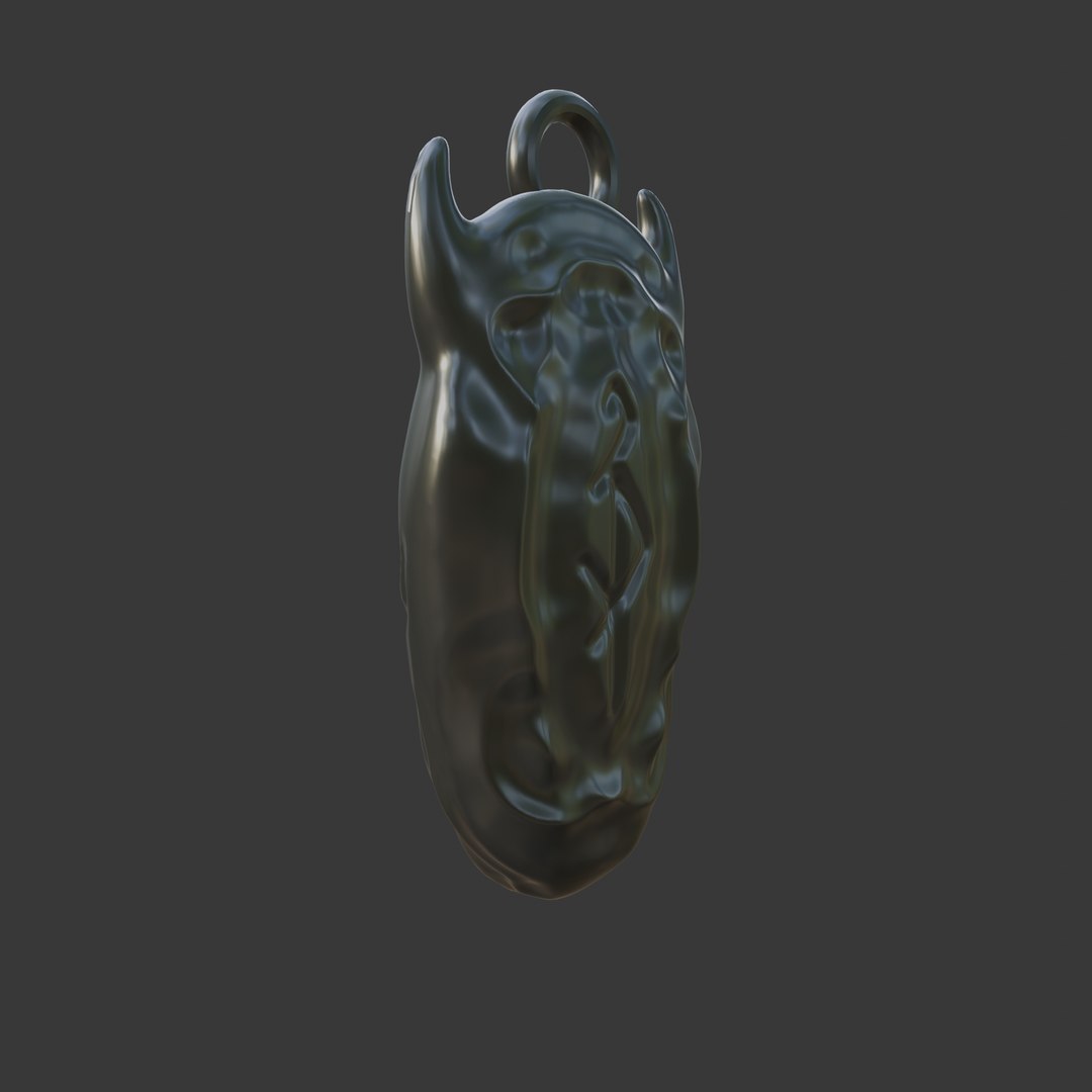 3D Model Cursed Spirit Mask Pendant - TurboSquid 2410694