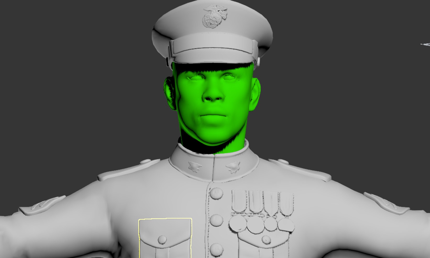 3D Model Marine Soldier - TurboSquid 1489423