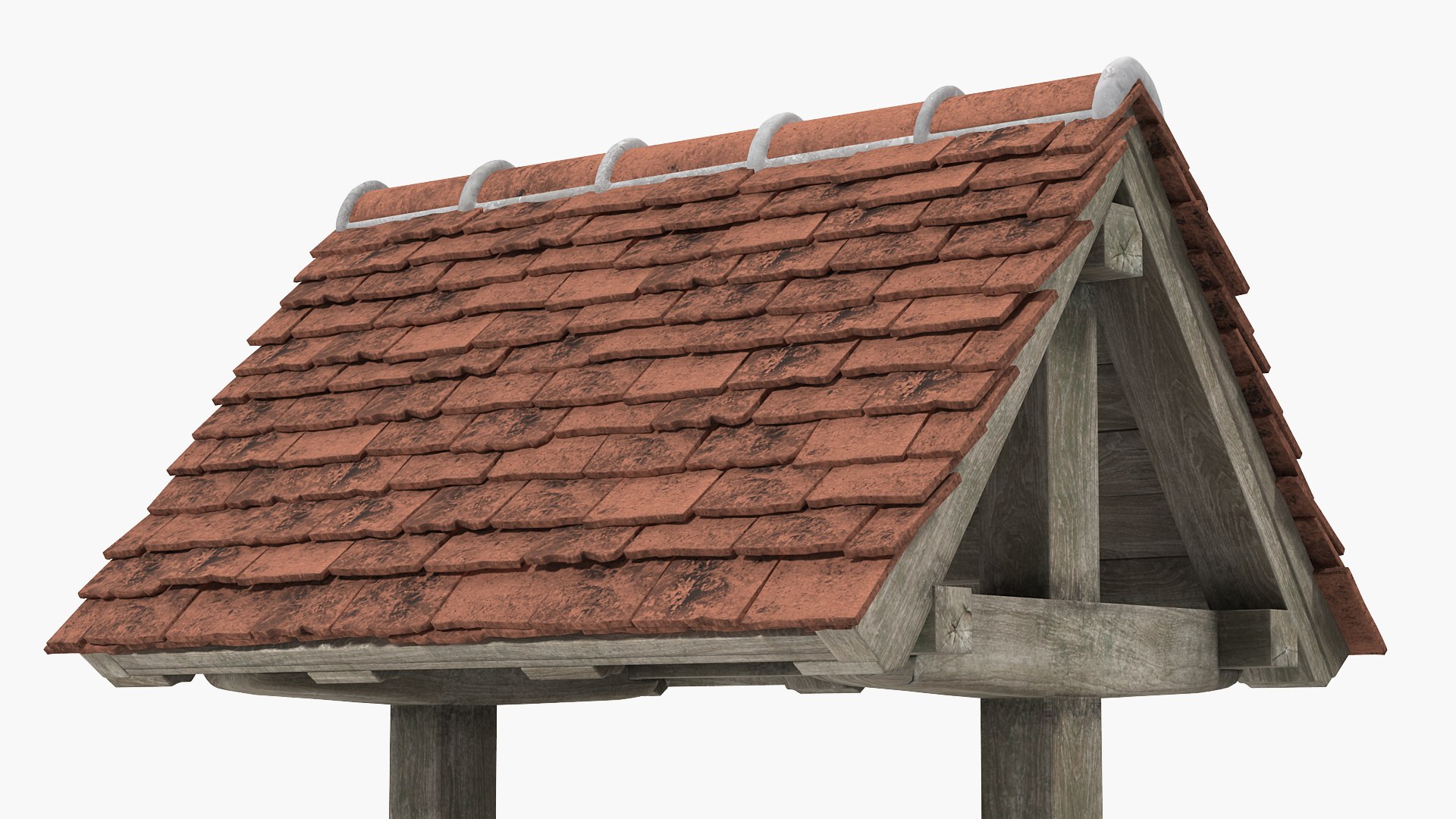 3D Roof Tile Model - TurboSquid 1436203