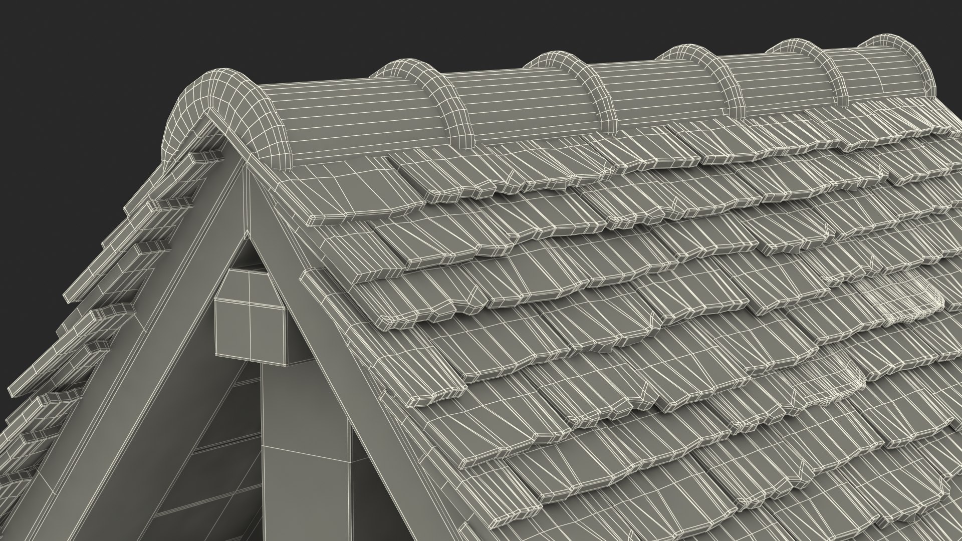 3D roof tile model - TurboSquid 1436203