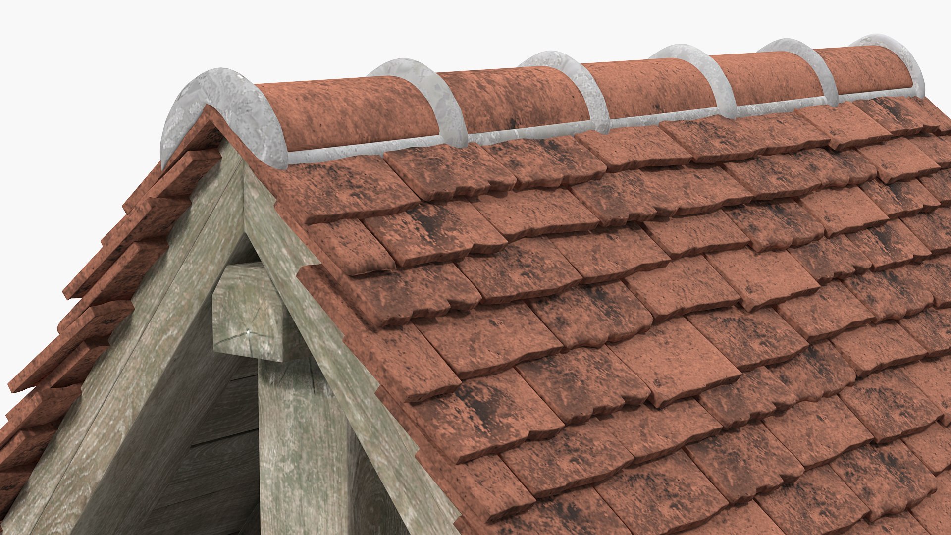 3D Roof Tile Model - TurboSquid 1436203