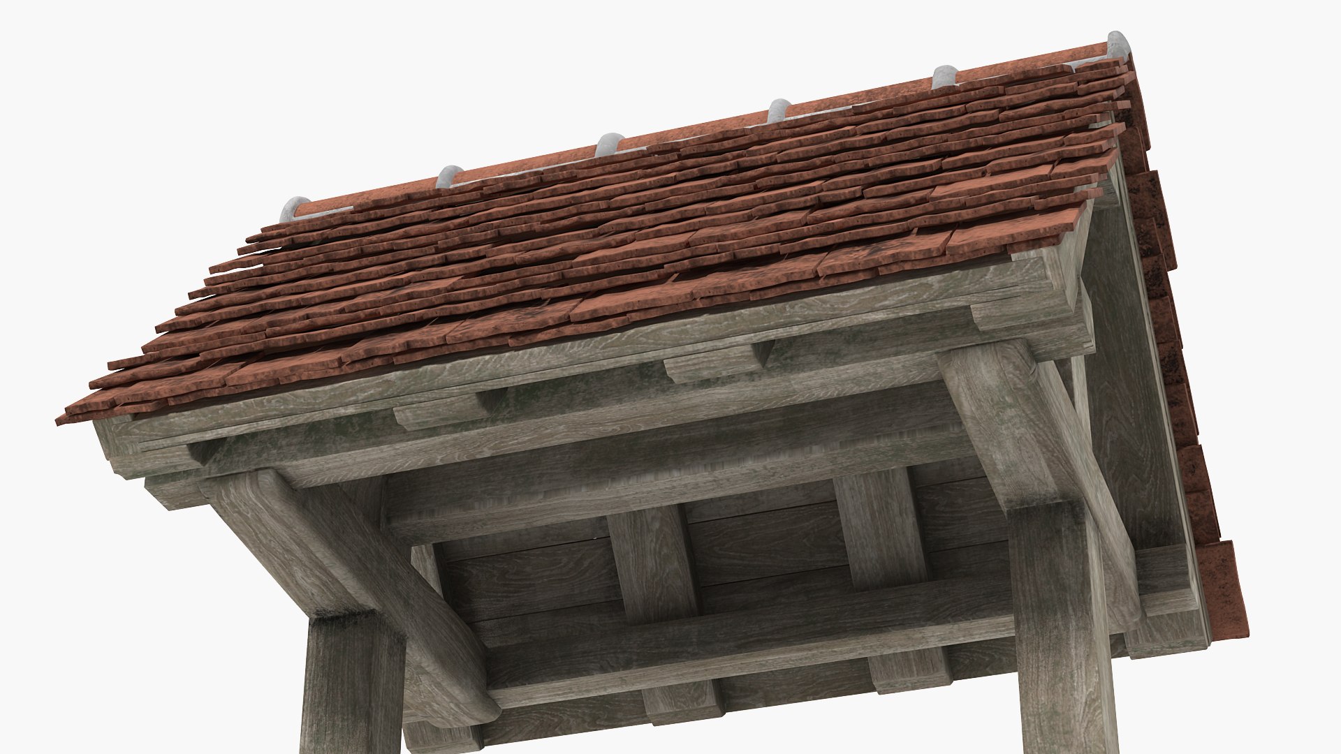 3D Roof Tile Model - TurboSquid 1436203