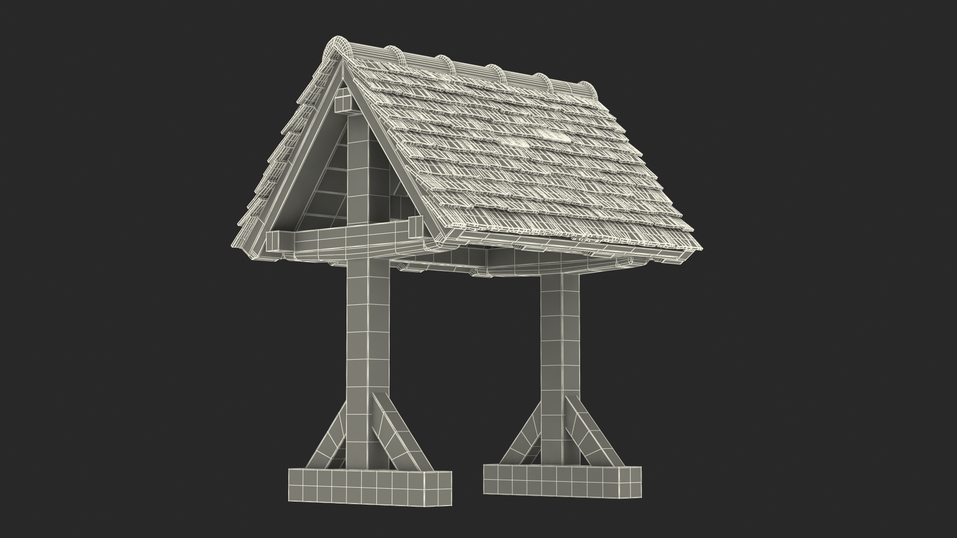 3D Roof Tile Model - TurboSquid 1436203