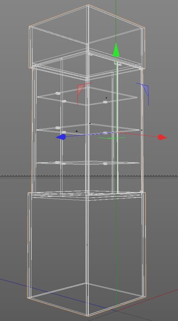 Display Cabinet Showcase 3D Model - TurboSquid 1553570
