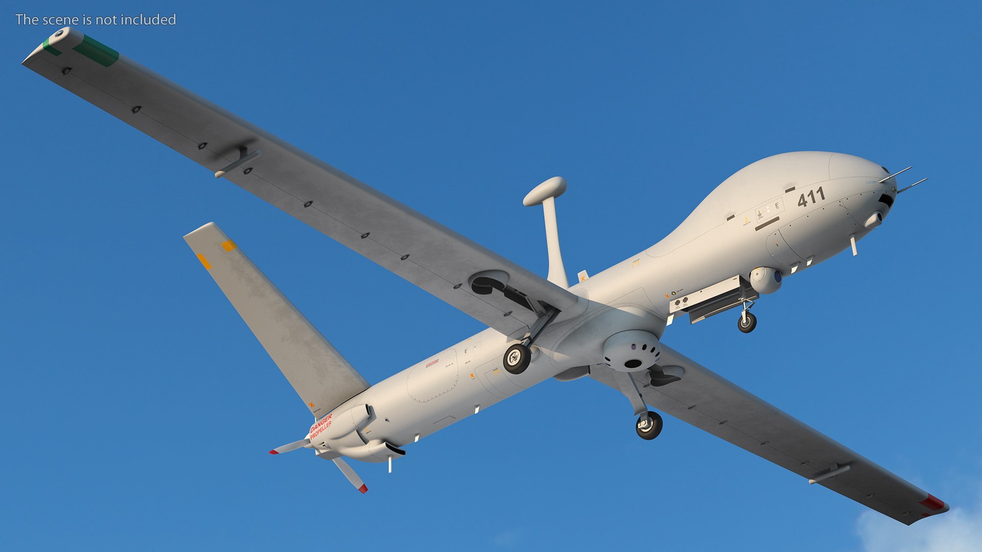 Elbit Hermes 900 UAV Model - TurboSquid 1882162