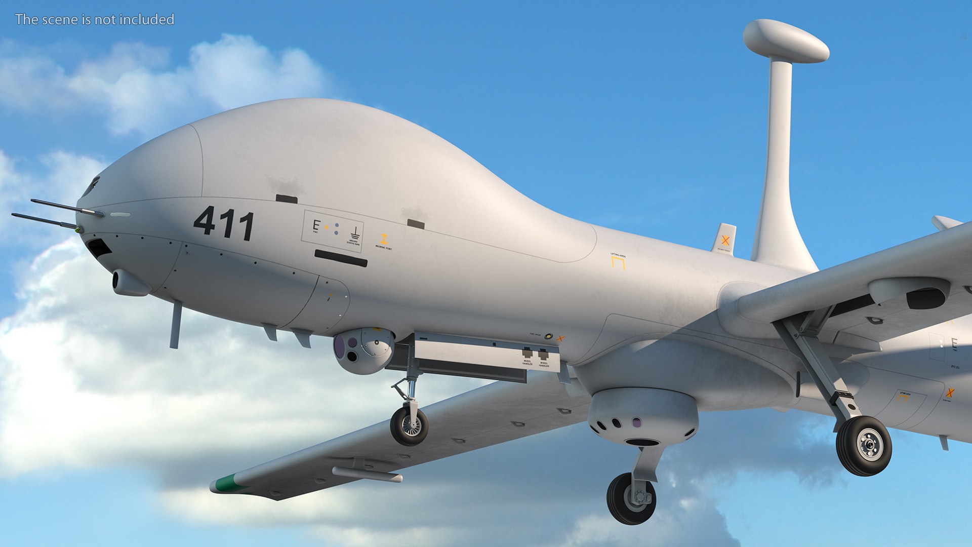 Elbit Hermes 900 UAV Model - TurboSquid 1882162