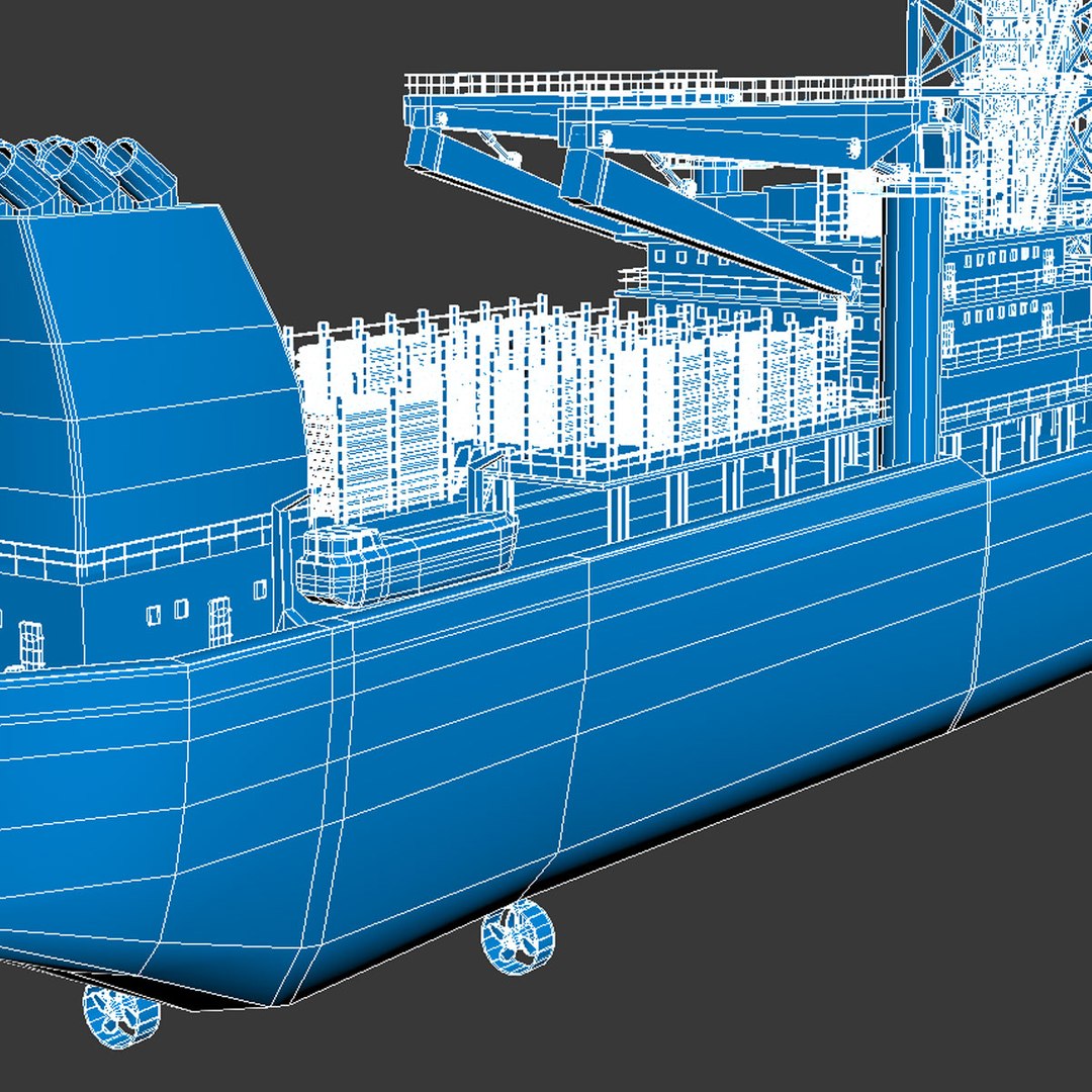 3ds Max Victory Ship Cargo