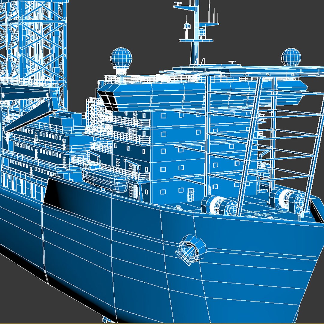 3ds Max Victory Ship Cargo