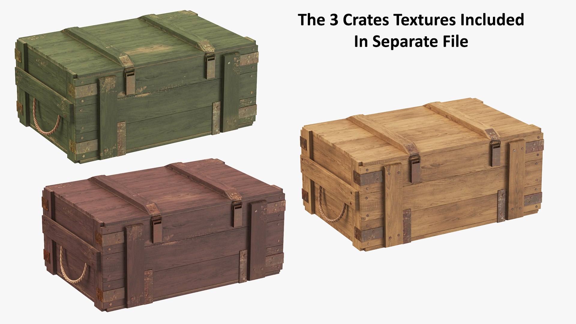 3D Wooden Containers Collection - TurboSquid 2162530