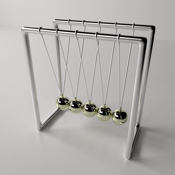 newton cradle 3d model