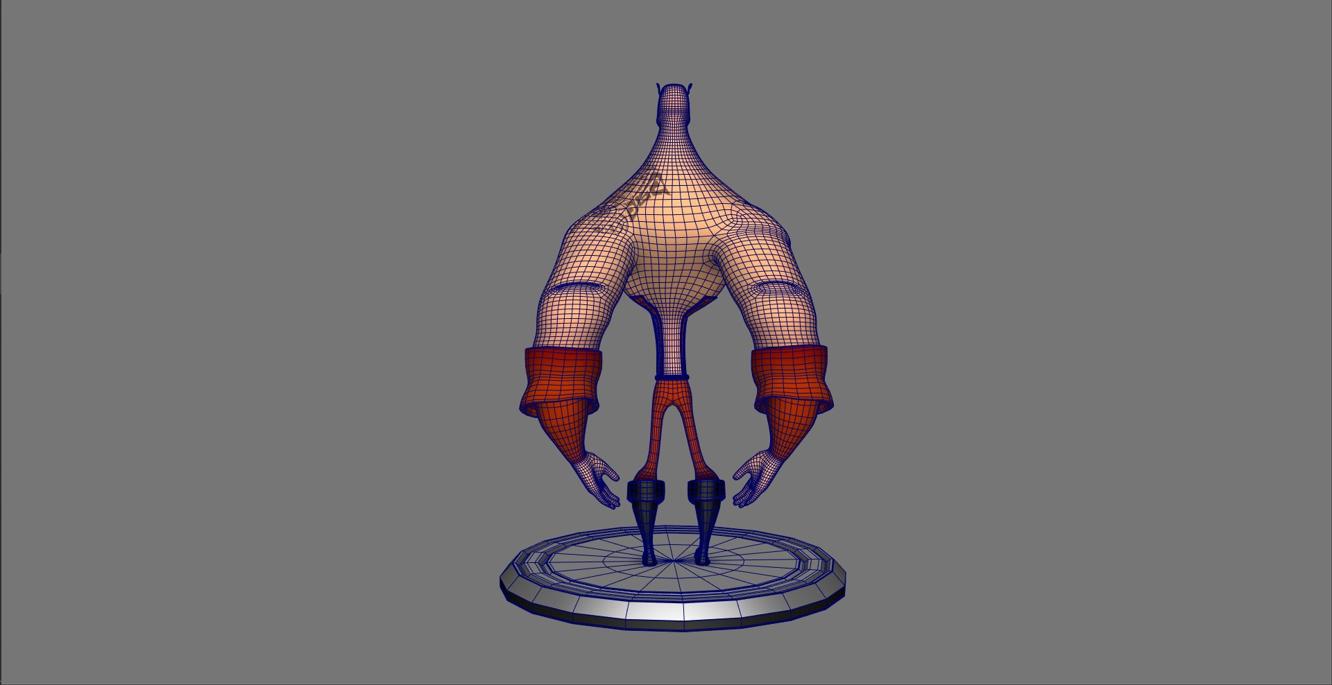 Cartoon bodybuilder character 3D - TurboSquid 1830661