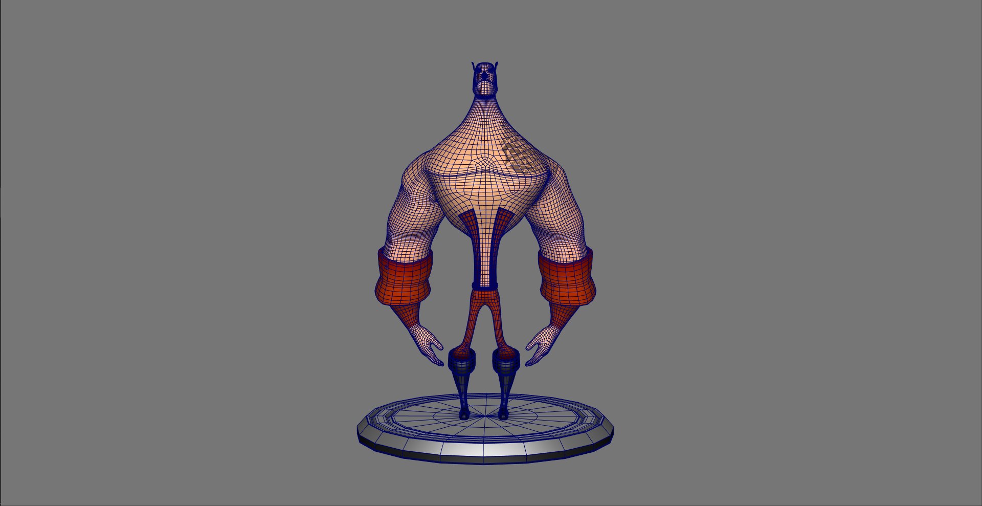 Cartoon bodybuilder character 3D - TurboSquid 1830661