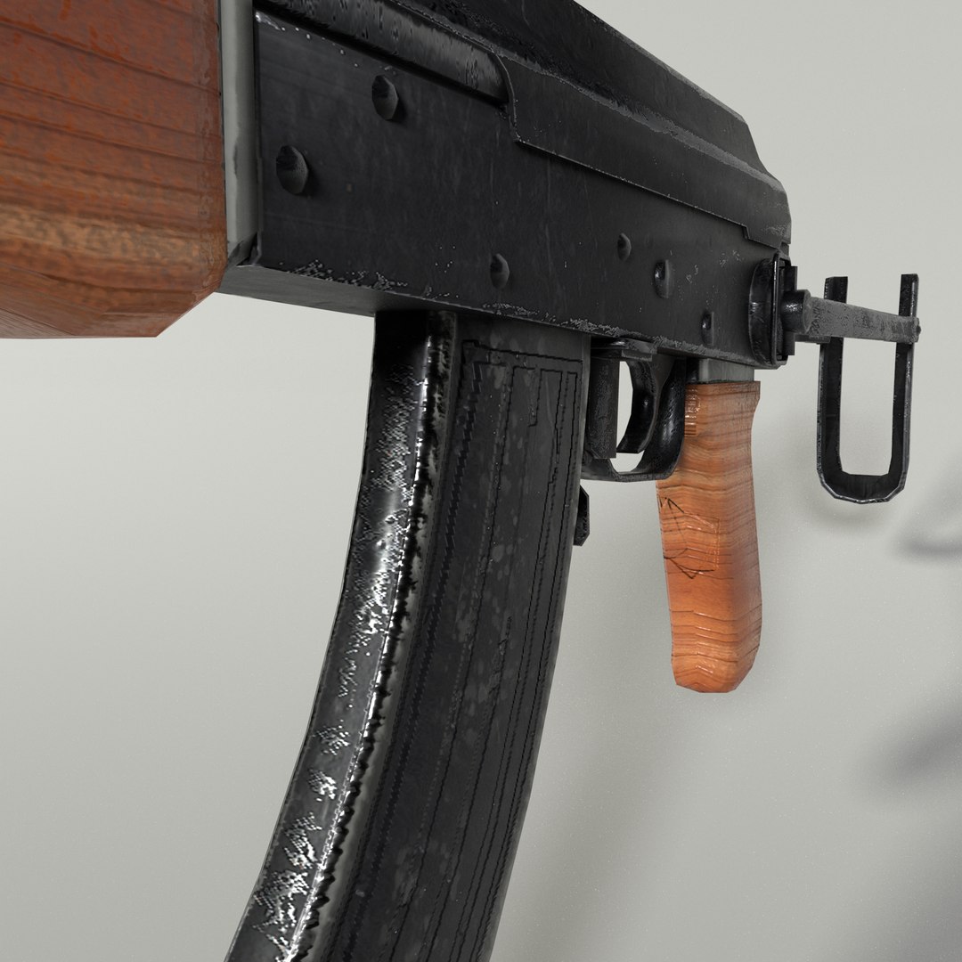 3D Akms Rifle Model - TurboSquid 1334840