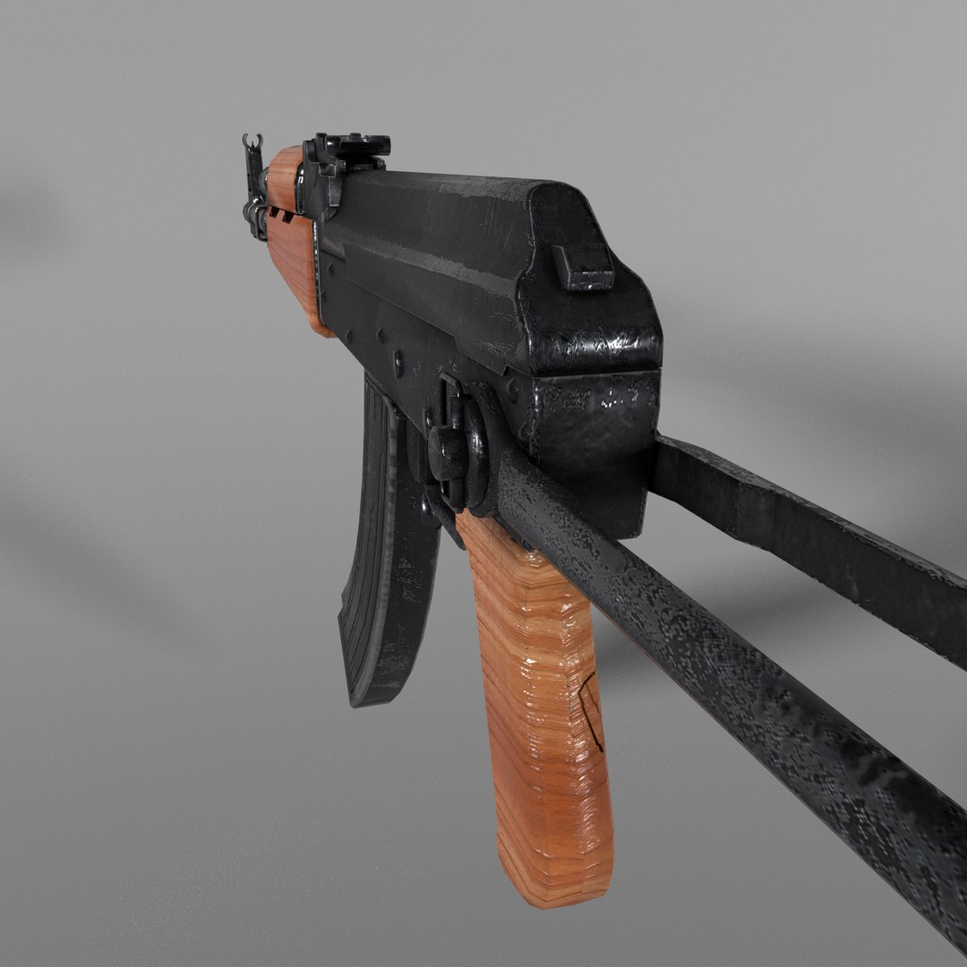 3D Akms Rifle Model - TurboSquid 1334840