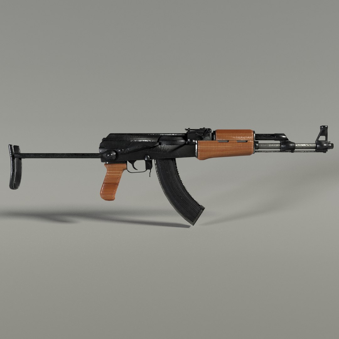 3D Akms Rifle Model - TurboSquid 1334840