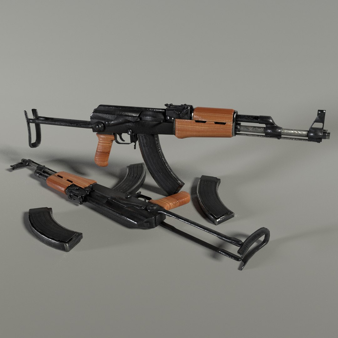 3D Akms Rifle Model - TurboSquid 1334840