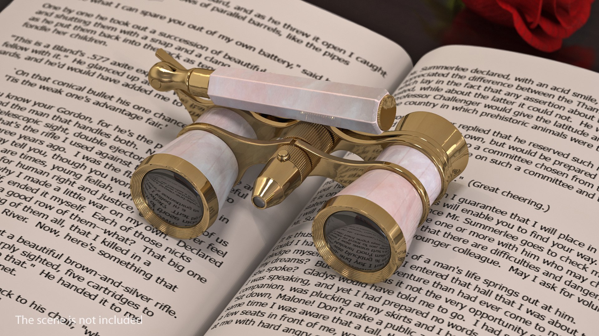 3D Model Classic Pearl Opera Glasses - TurboSquid 1359657