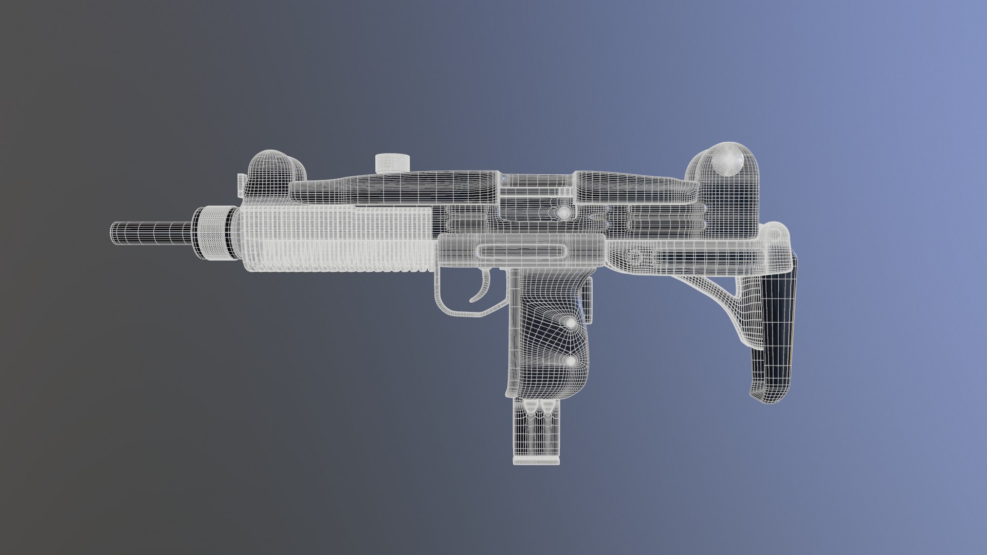 3D Uzi Weapon Model - TurboSquid 1686080