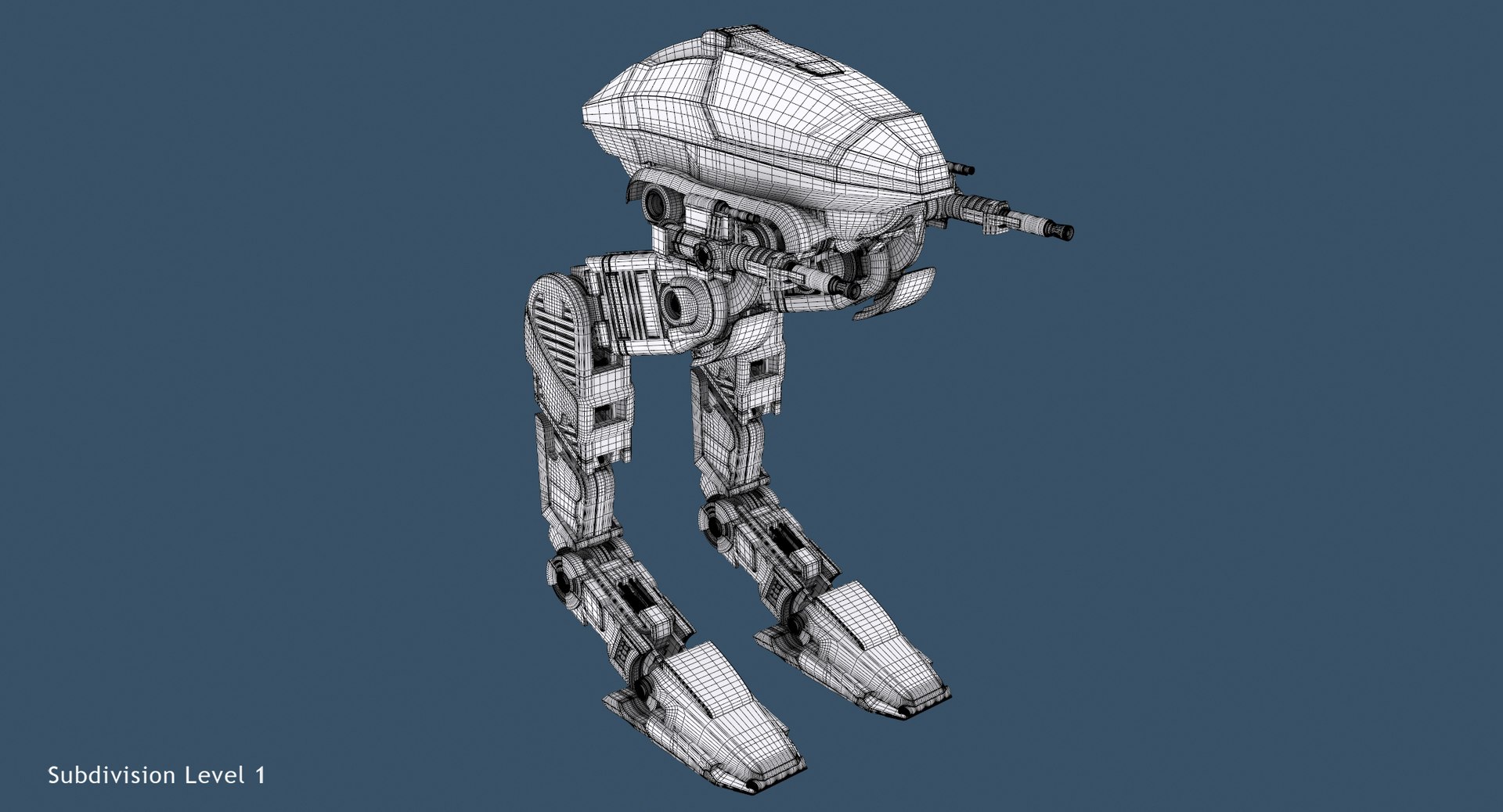 Walker Futuristic Armor 3d Model