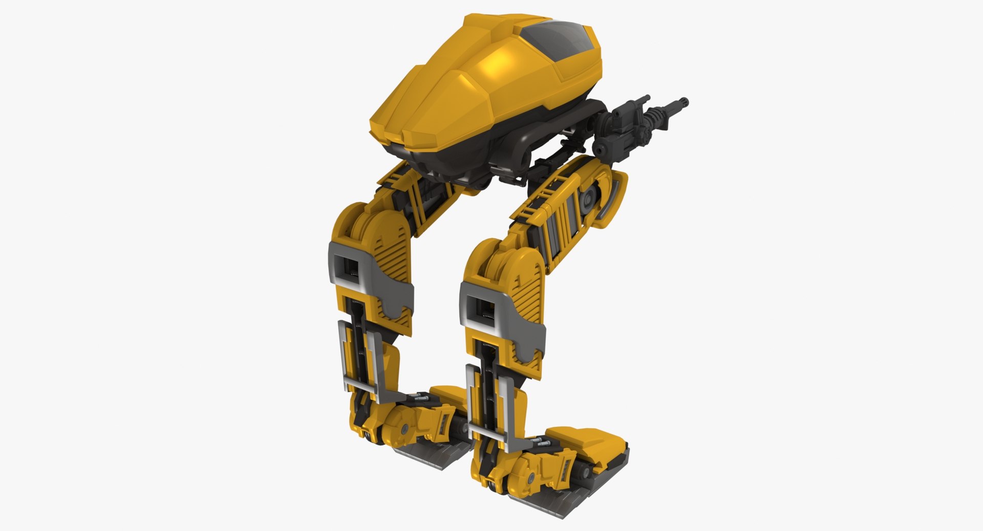 Walker Futuristic Armor 3d Model