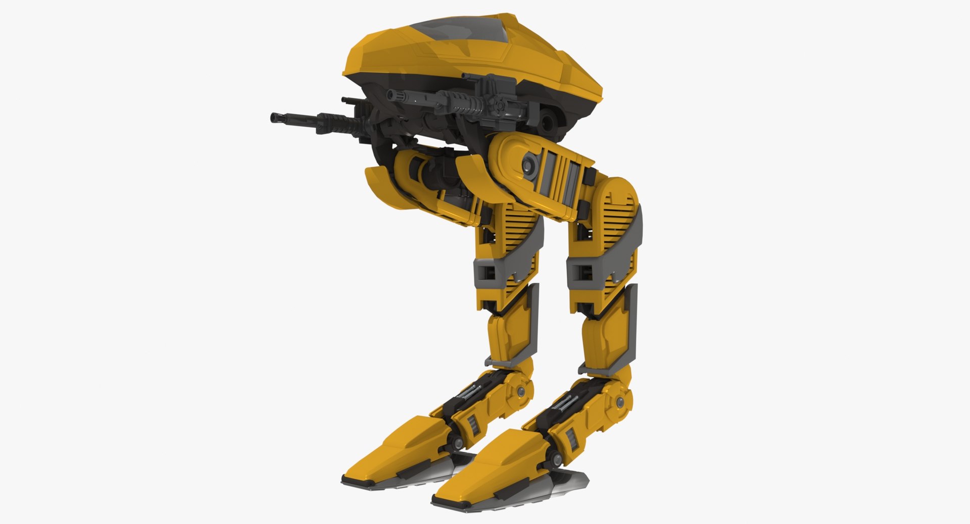 Walker Futuristic Armor 3d Model