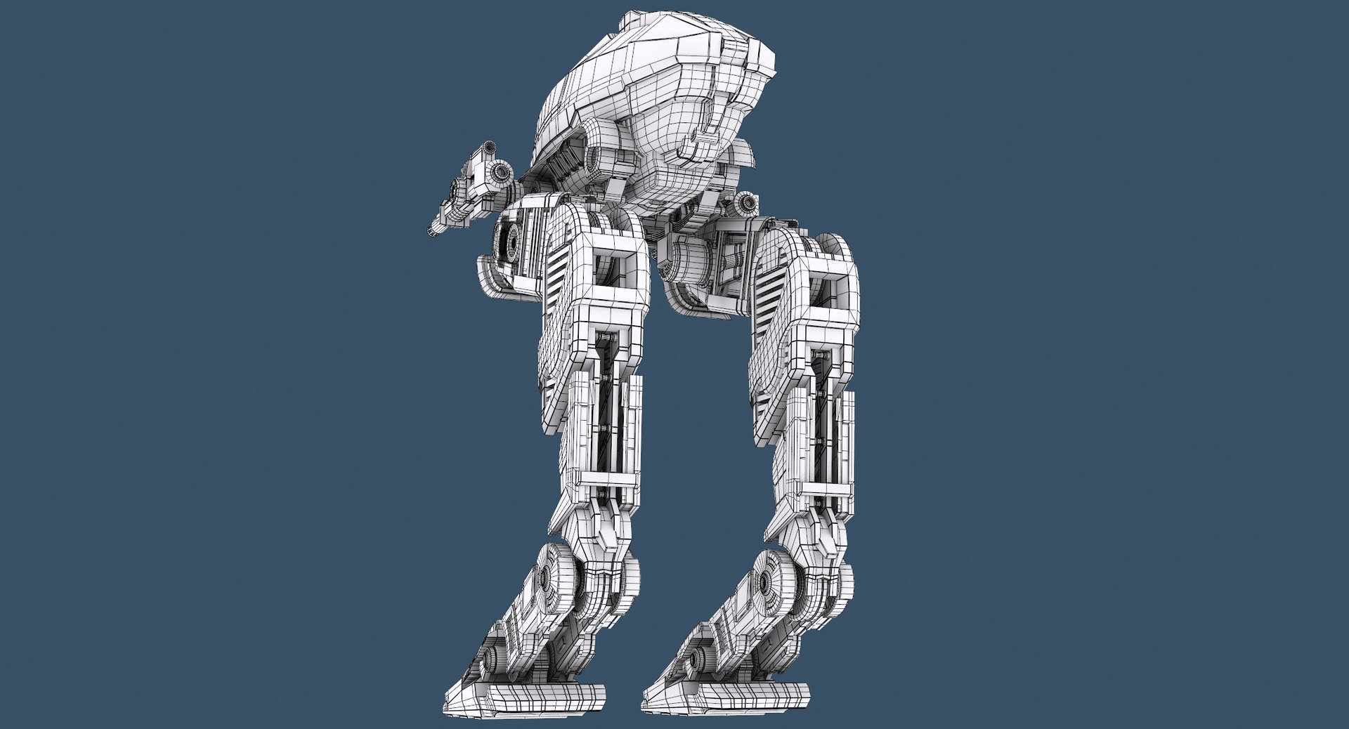 Walker Futuristic Armor 3d Model