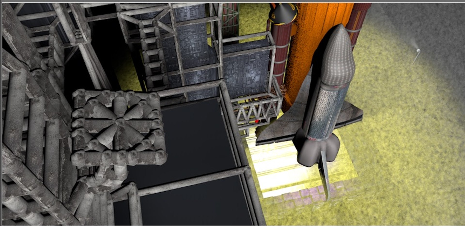 Spaceshuttle Base Launch 3D Model - TurboSquid 1309224