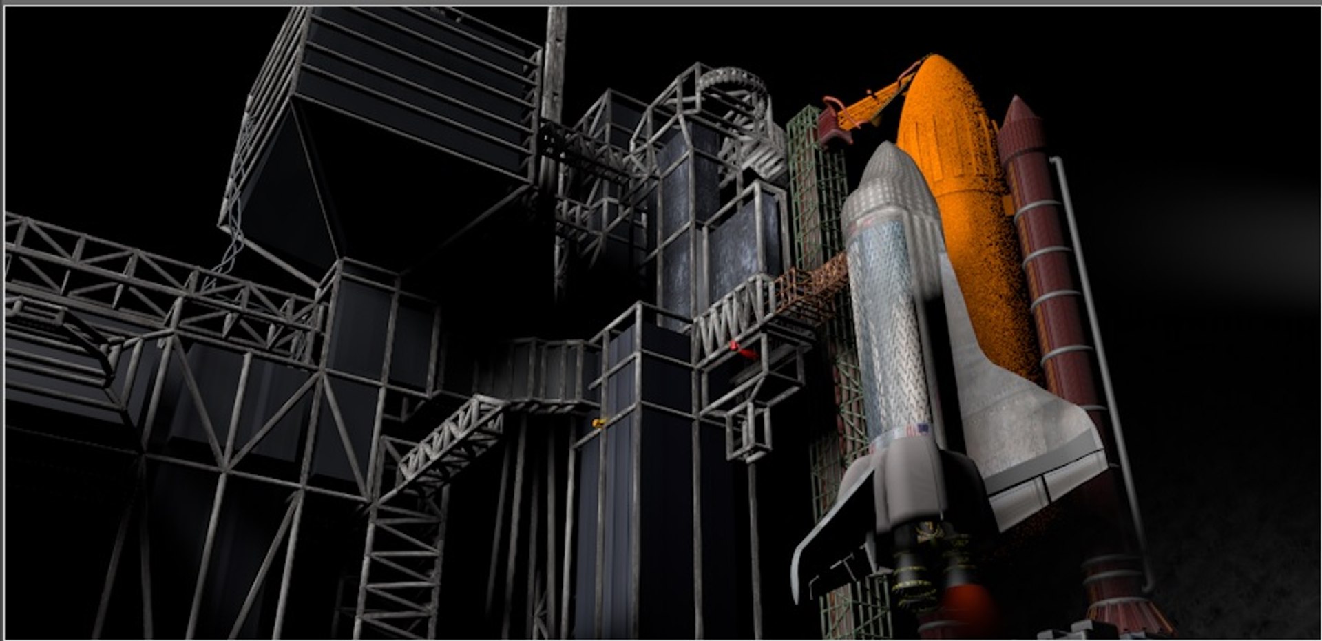 Spaceshuttle Base Launch 3D Model - TurboSquid 1309224