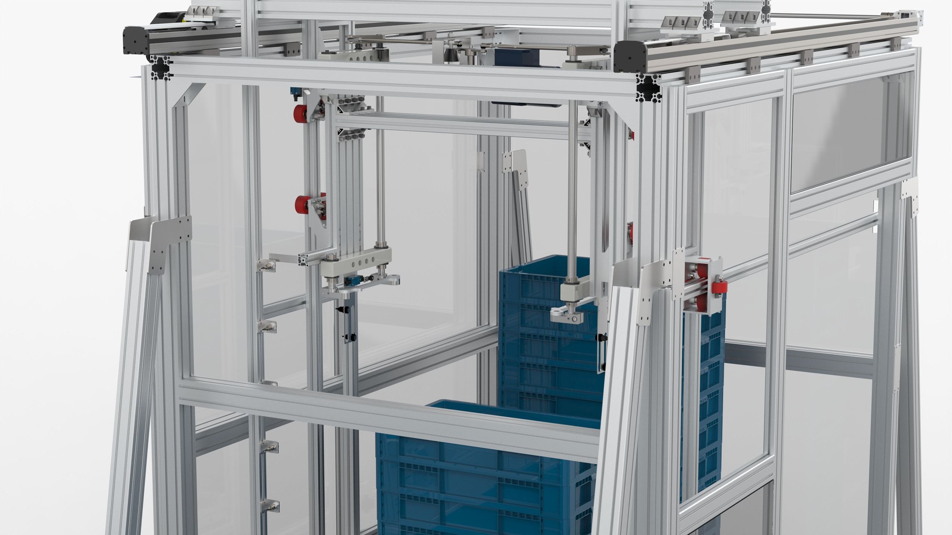 3D Automatic Plastic Case Stacker Machine Model - TurboSquid 1960127