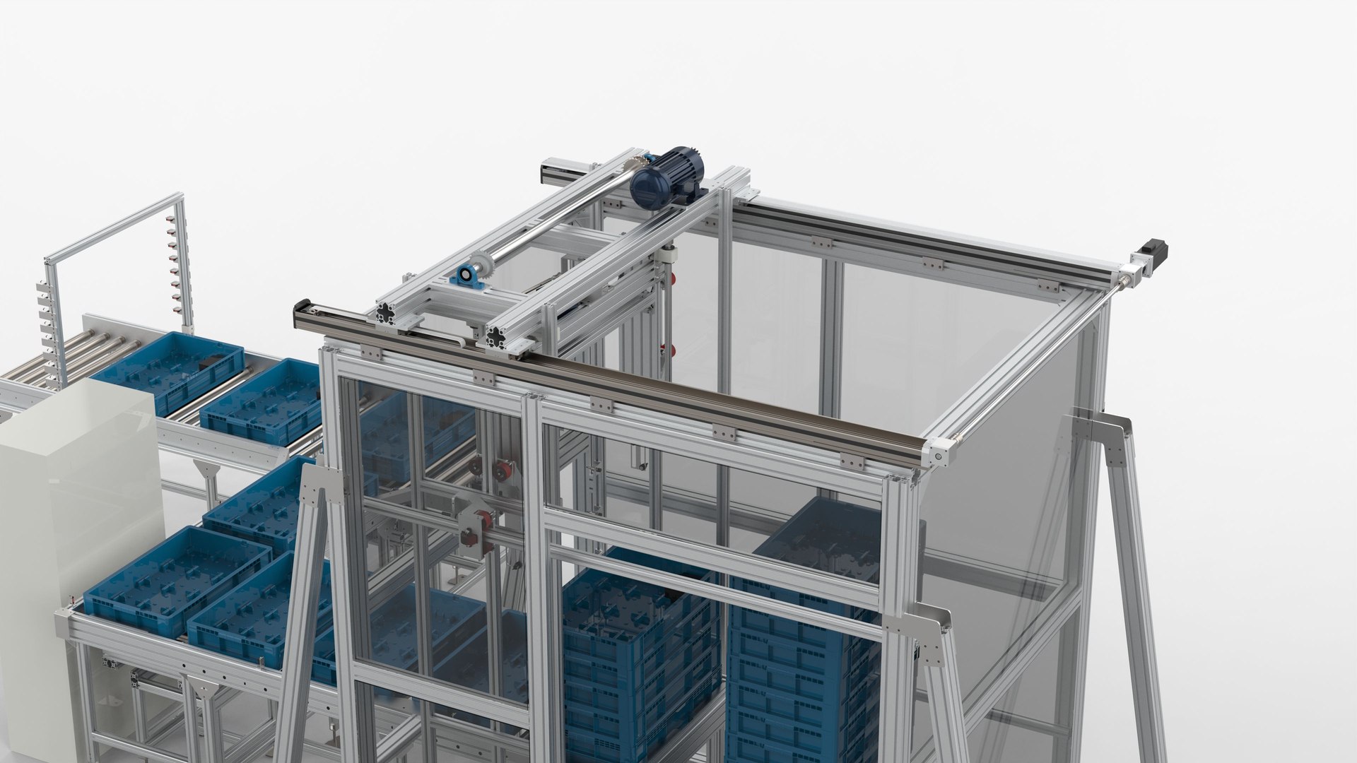 3D Automatic Plastic Case Stacker Machine Model - TurboSquid 1960127