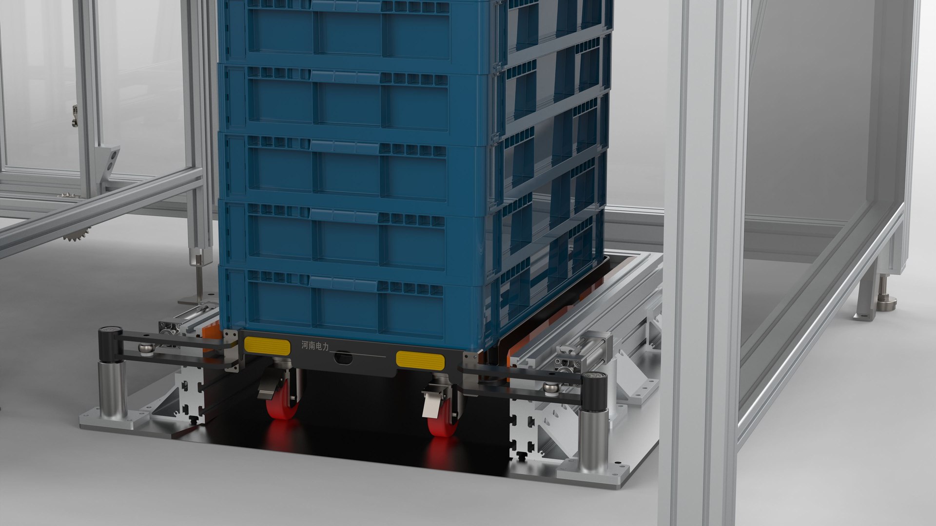 3D Automatic Plastic Case Stacker Machine Model - TurboSquid 1960127