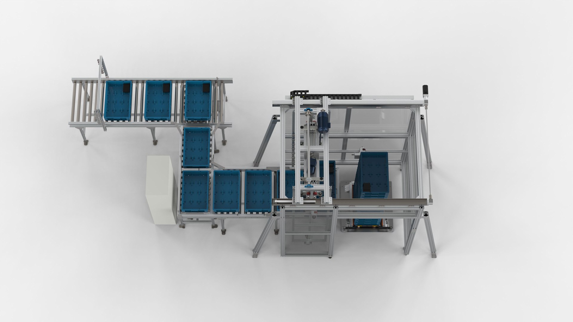 3D Automatic Plastic Case Stacker Machine Model - TurboSquid 1960127